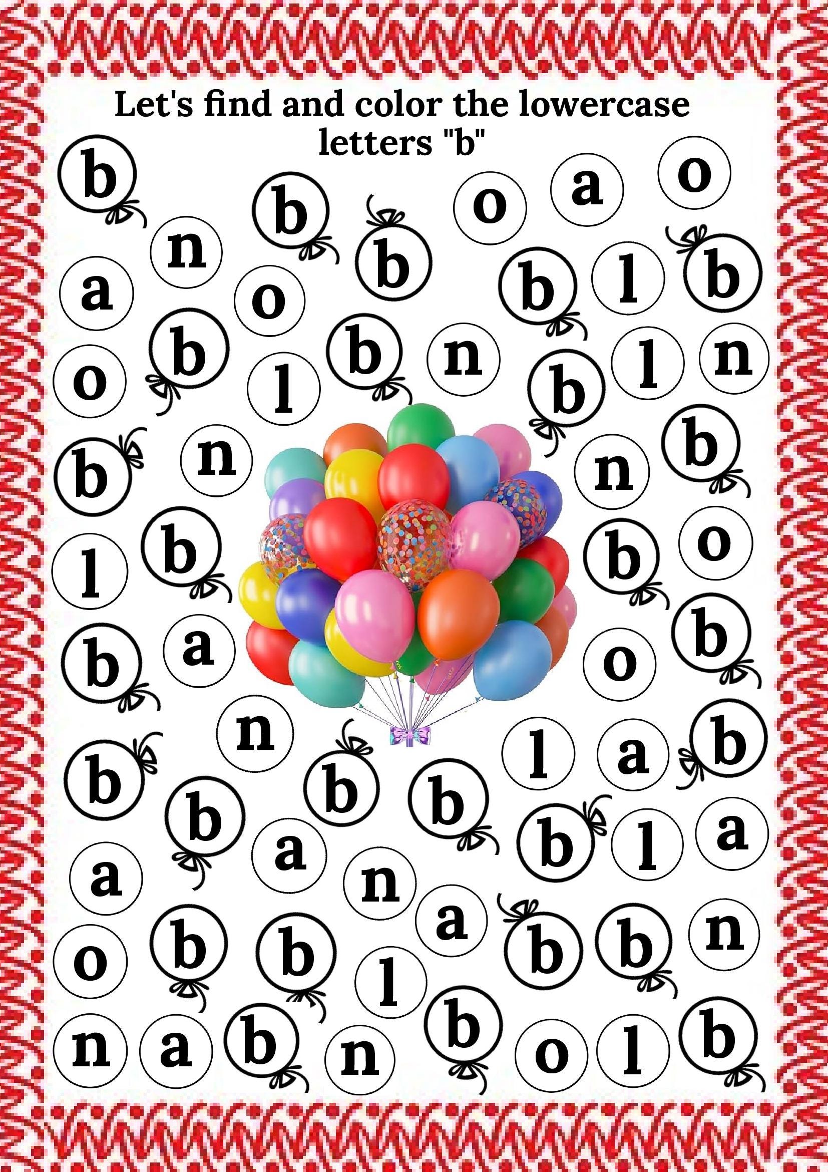 Alphabet Letter Hunt Worksheets A-Z, Lowercase Letter Recognition ...