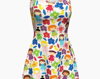 Fun Print Dress | Etsy