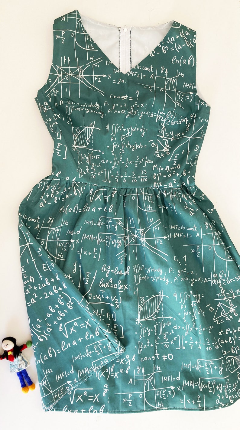 Maths Dress Mathematics Print Maths Clothes By Rooby Lane | Etsy