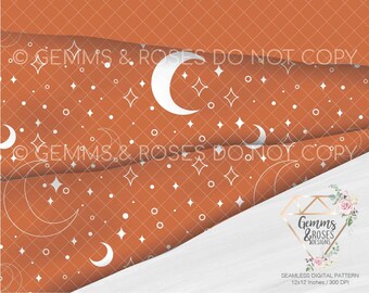 Forestcore Moon Sublimation DTG PNG Witch Occult Stars - Etsy