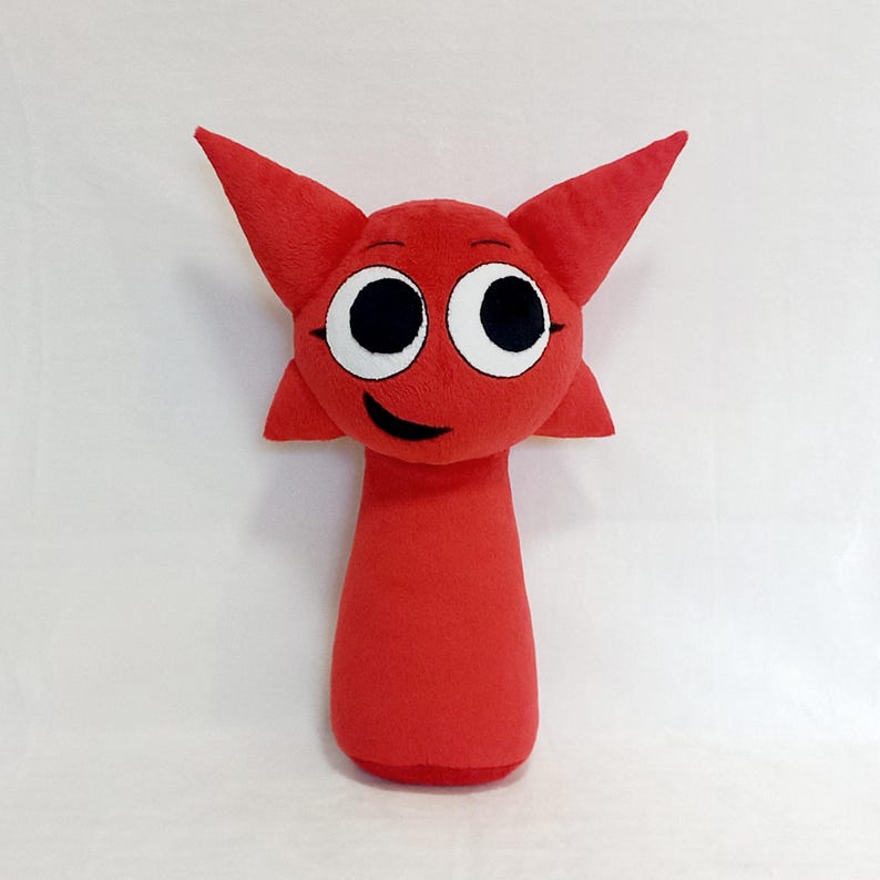 Sprunki Custom Plush – Mroona -12 Inch & Wyrum – 15 Inch Handmade Plush ...