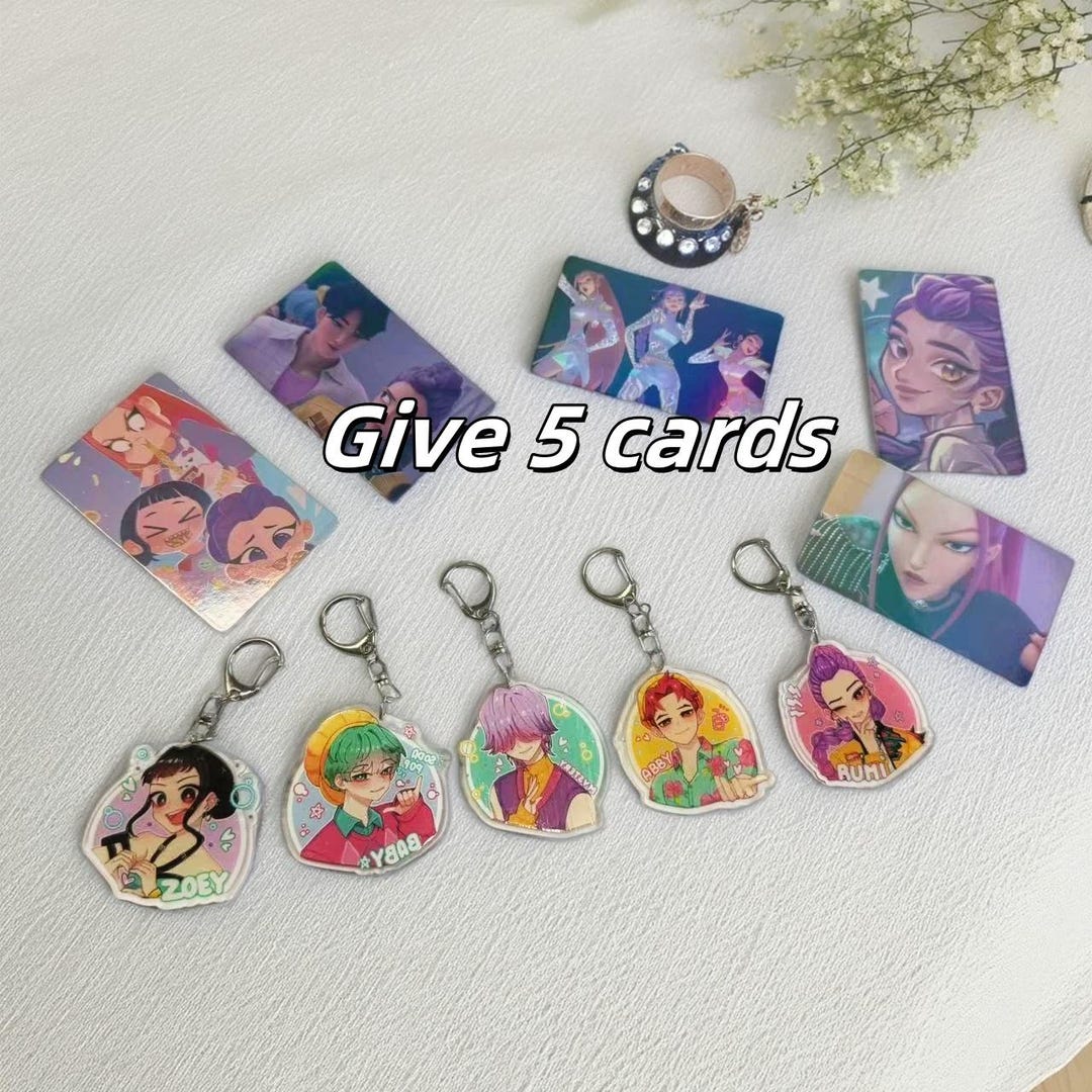 K-pop Demon Hunters Cute Keychain, Movie Character Keychain Gift, Demon ...