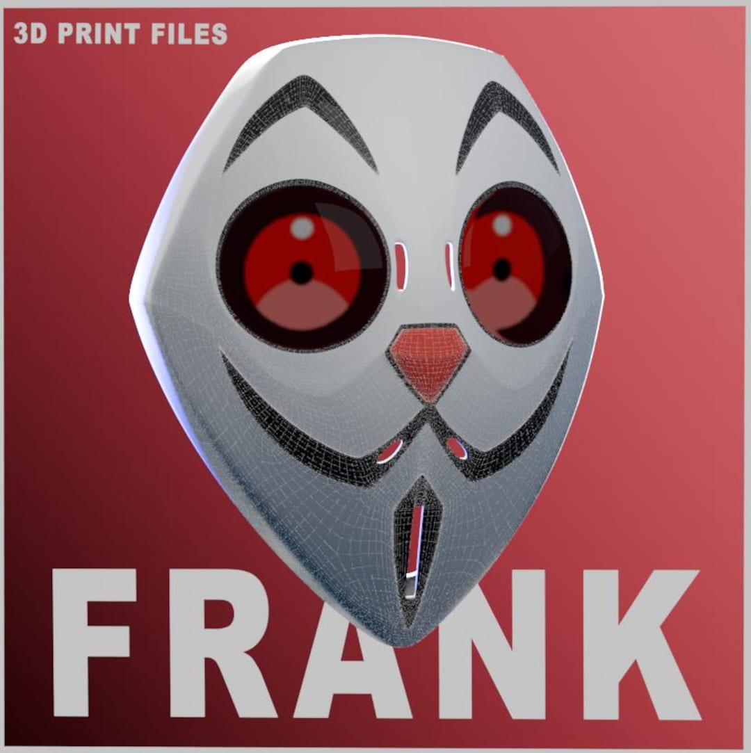 Frank Mask 3D Printing Files: Subway Surfers Mobile Game Cosplay ...