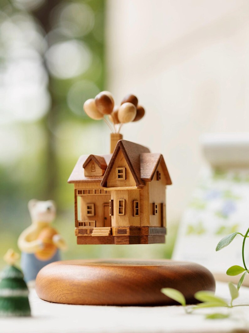 Magnetic Floating Wooden House Automaton – Rotating Magnetic Levitation ...