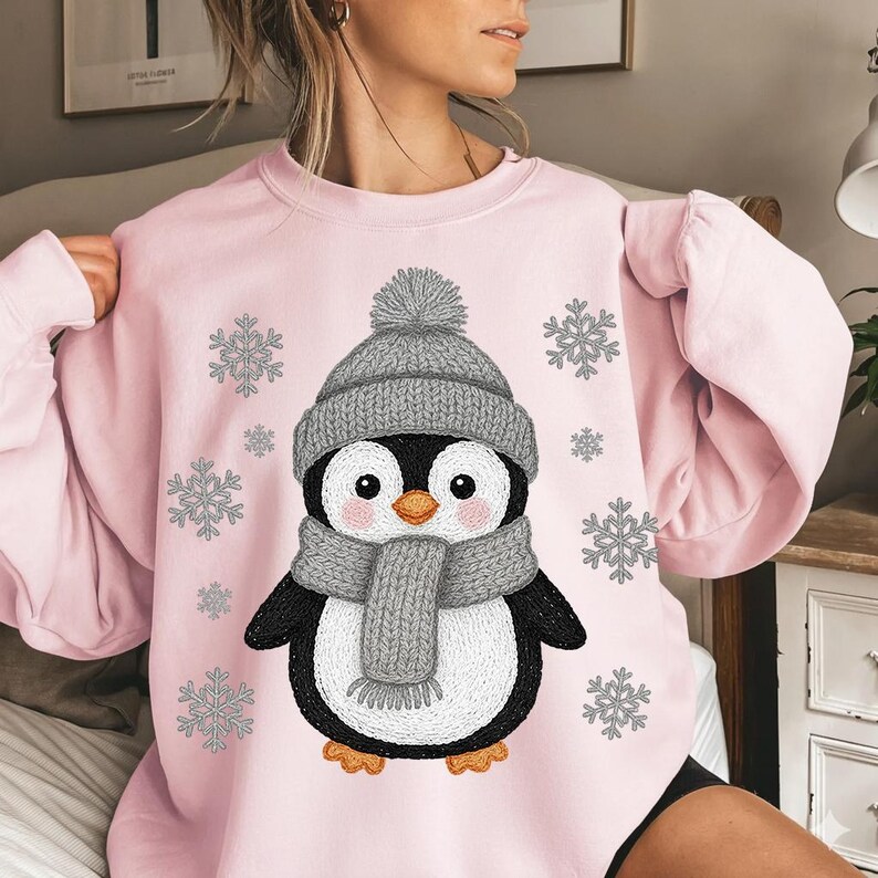 Cute Christmas Penguin PNG Bundle, Winter Penguin Set PNG, Holiday ...