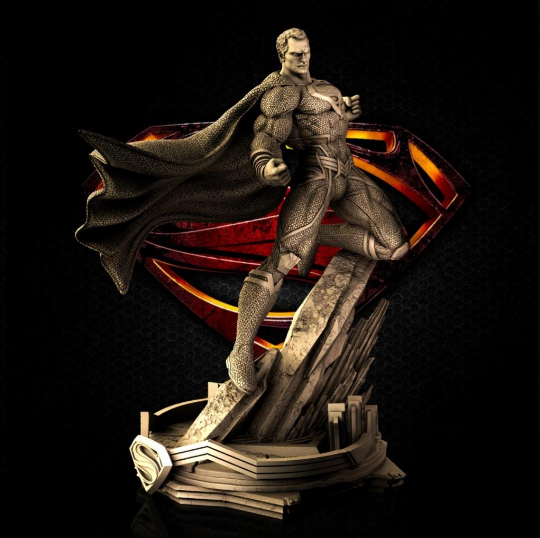 The Strongman - Man of Steel Sculpture 3D Print File STL - Etsy
