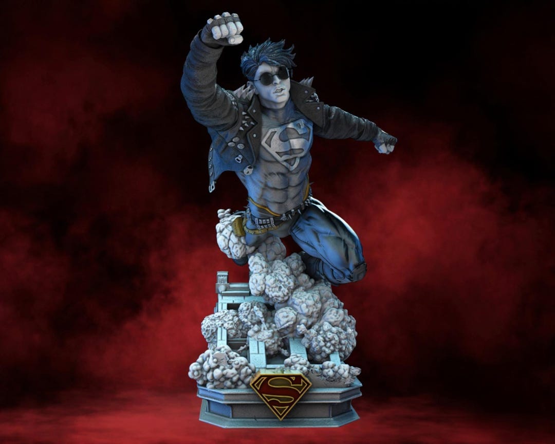 Superboy Hero 3D Print File STL - Etsy