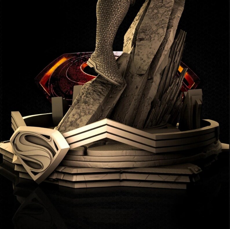 The Strongman - Man of Steel Sculpture 3D Print File STL - Etsy