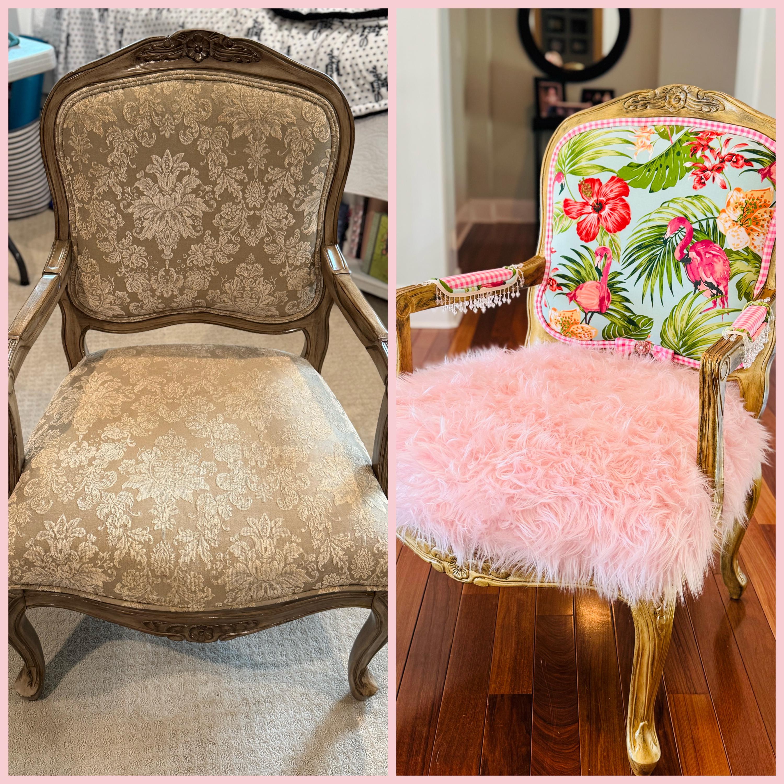 Flamingo Chair, Whimsical Pink Chair, Tropical Throne to Paradise - Etsy