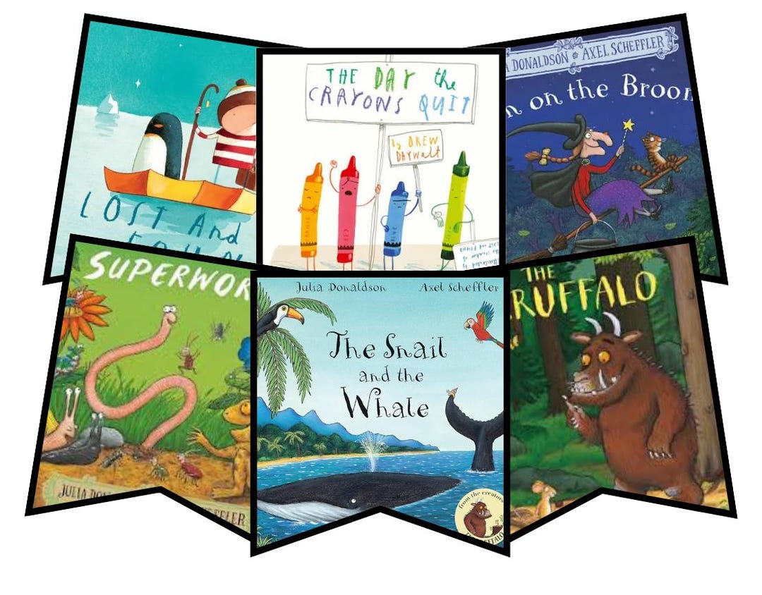 Children's Book Cover Bunting | Classroom Literacy Decor (digital ...