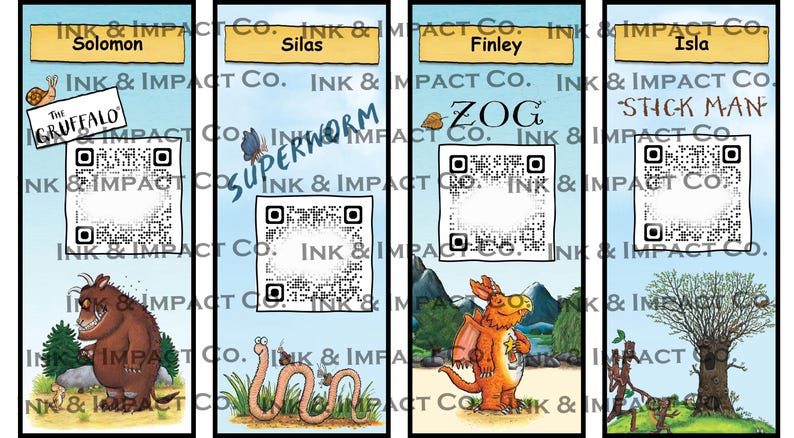 Editable QR Code Bookmarks – Julia Donaldson Read Aloud – World Book ...