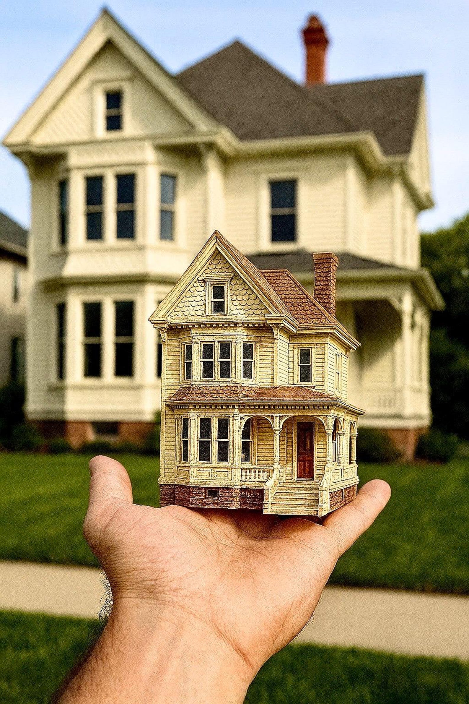 Custom 3D Miniature House Replica • Hand-painted From Your Photo ...