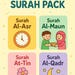 Character Building Surah Pack: Quran Learning Posters & Activities ...