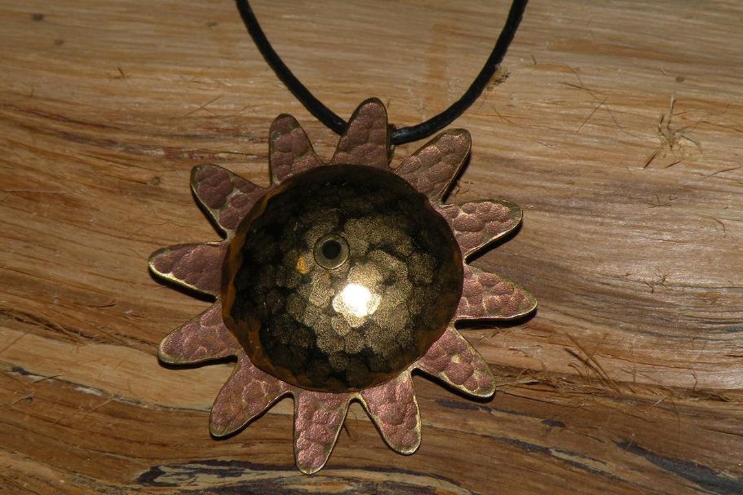 Brass Sun Pendant - 1 1/2" Dia. - Hand Forged - Etsy