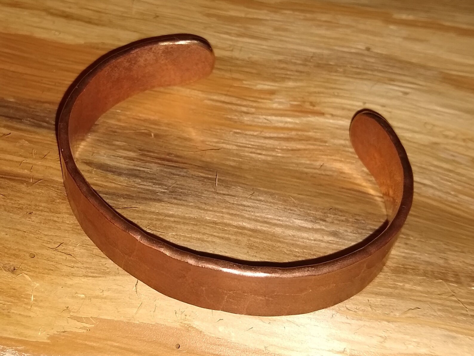 Rustic Copper Cuff Bracelet 1/2 Wide Hand Forged 08 - Etsy