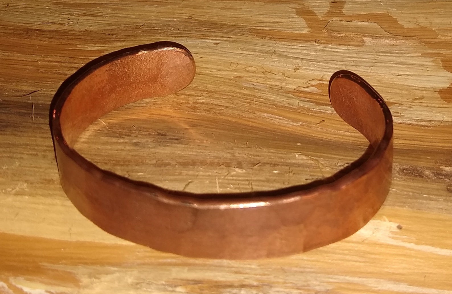 Rustic Copper Cuff Bracelet 1/2 Wide Hand Forged 08 - Etsy
