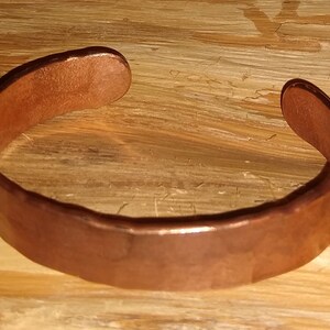 Rustic Copper Cuff Bracelet 1/2 Wide Hand Forged 08 - Etsy