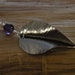 Nickel Leaf Pendant Beaded Fold Form L030 - Etsy