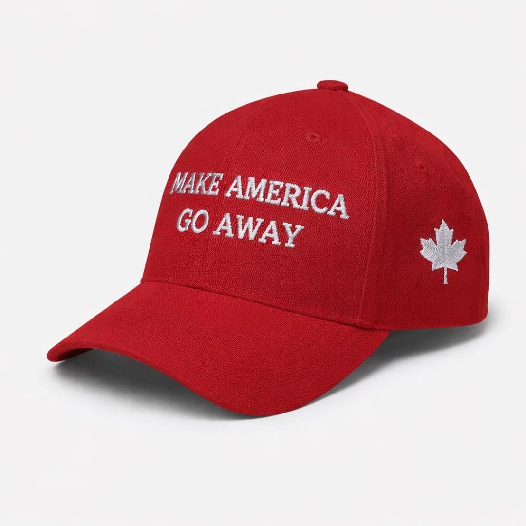 Embroidered Maple Leaf Hat, Make America Go Away Hat, Greenland Flag ...