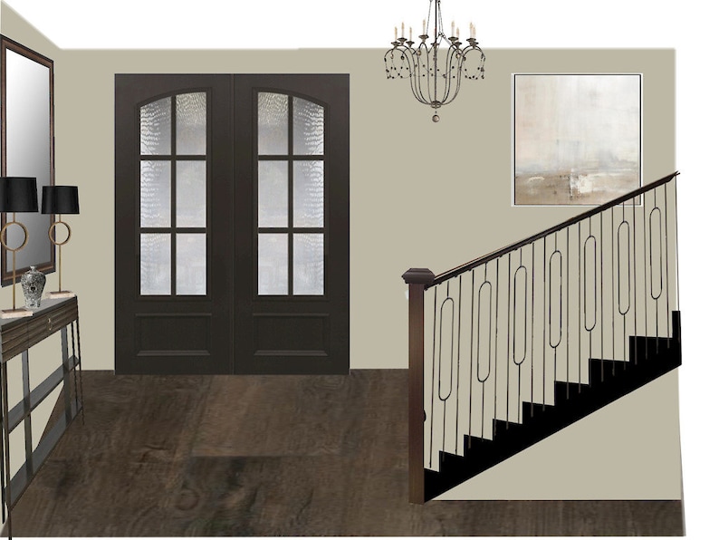 Transitional Entry Interior Design Ideas , Interior Designer, E-design ...