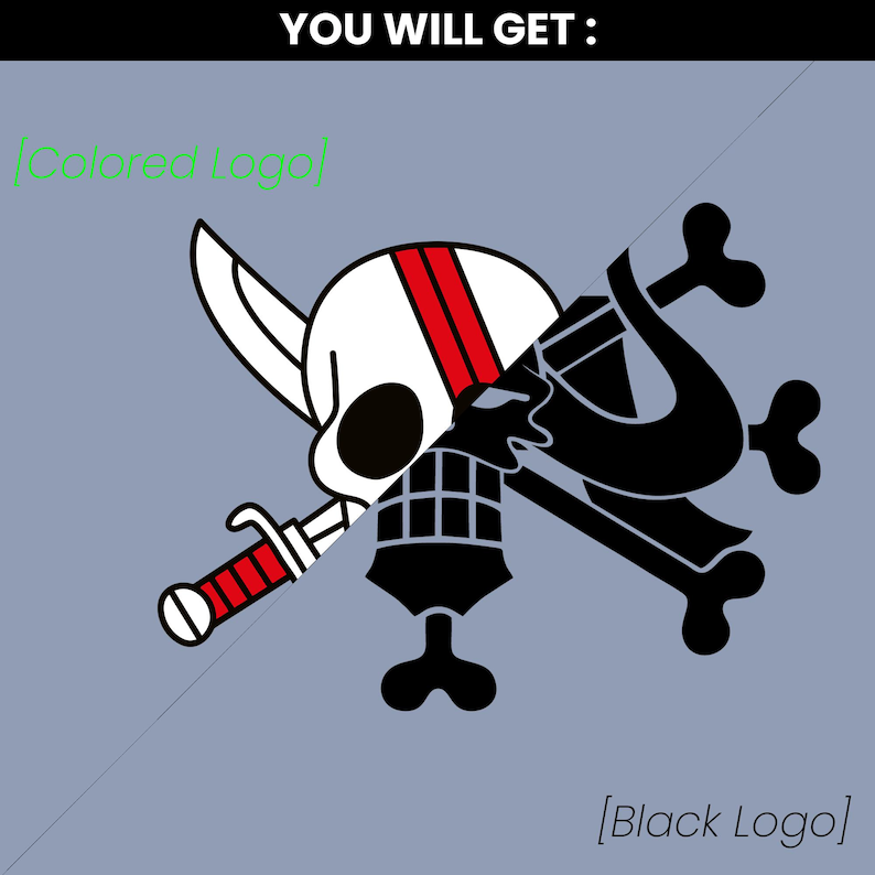 Yonko Pirates Logo Vector Bundle - One Piece Anime Emblem (digital ...