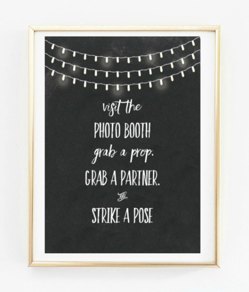 Visit the Photo Booth Sign Wedding Photo Booth Chalkboard Sign ...