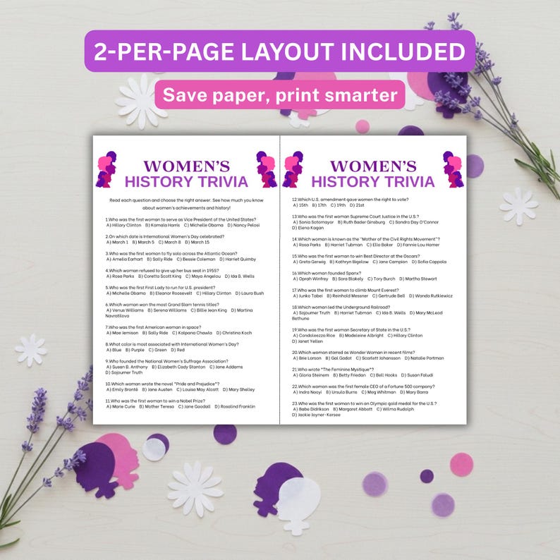 Womens History Month Trivia Game | International Women's Day Quiz ...