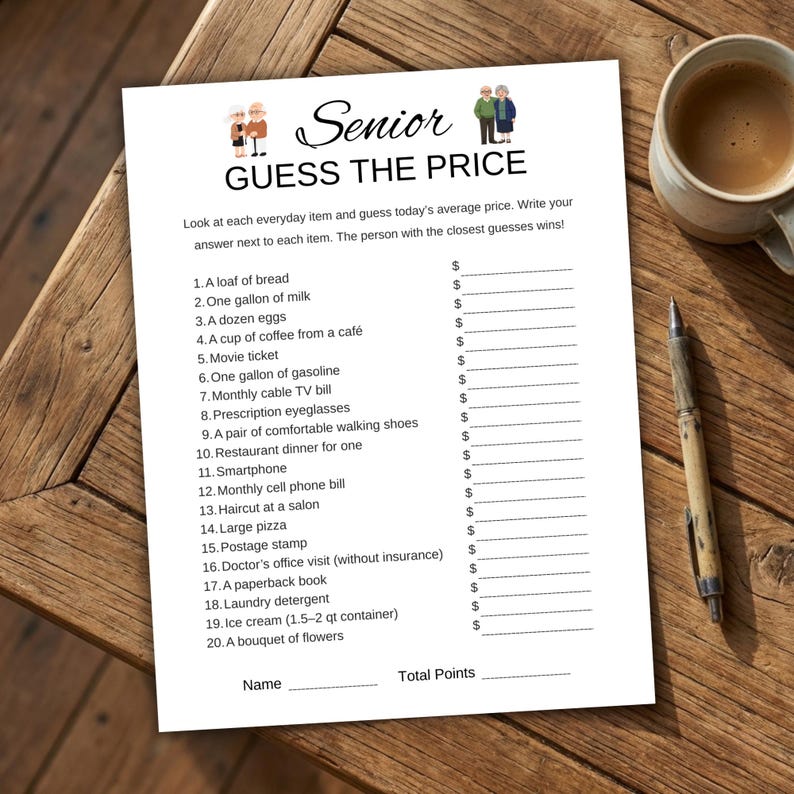 The Price is Right Senior Games – Fun Retirement Games, Office Party ...