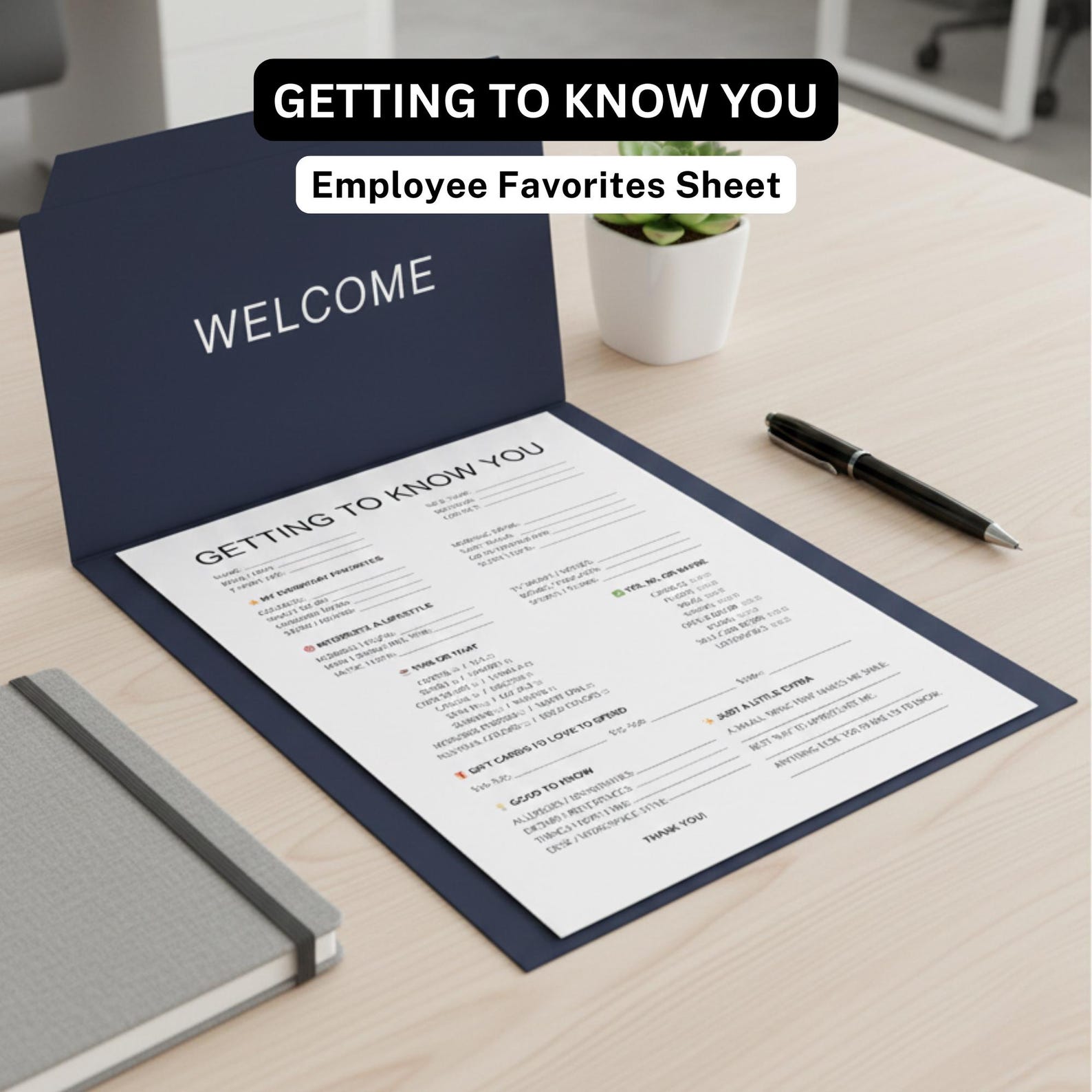 Getting to Know You Employee Forms | Employee Favorites & All About Me ...