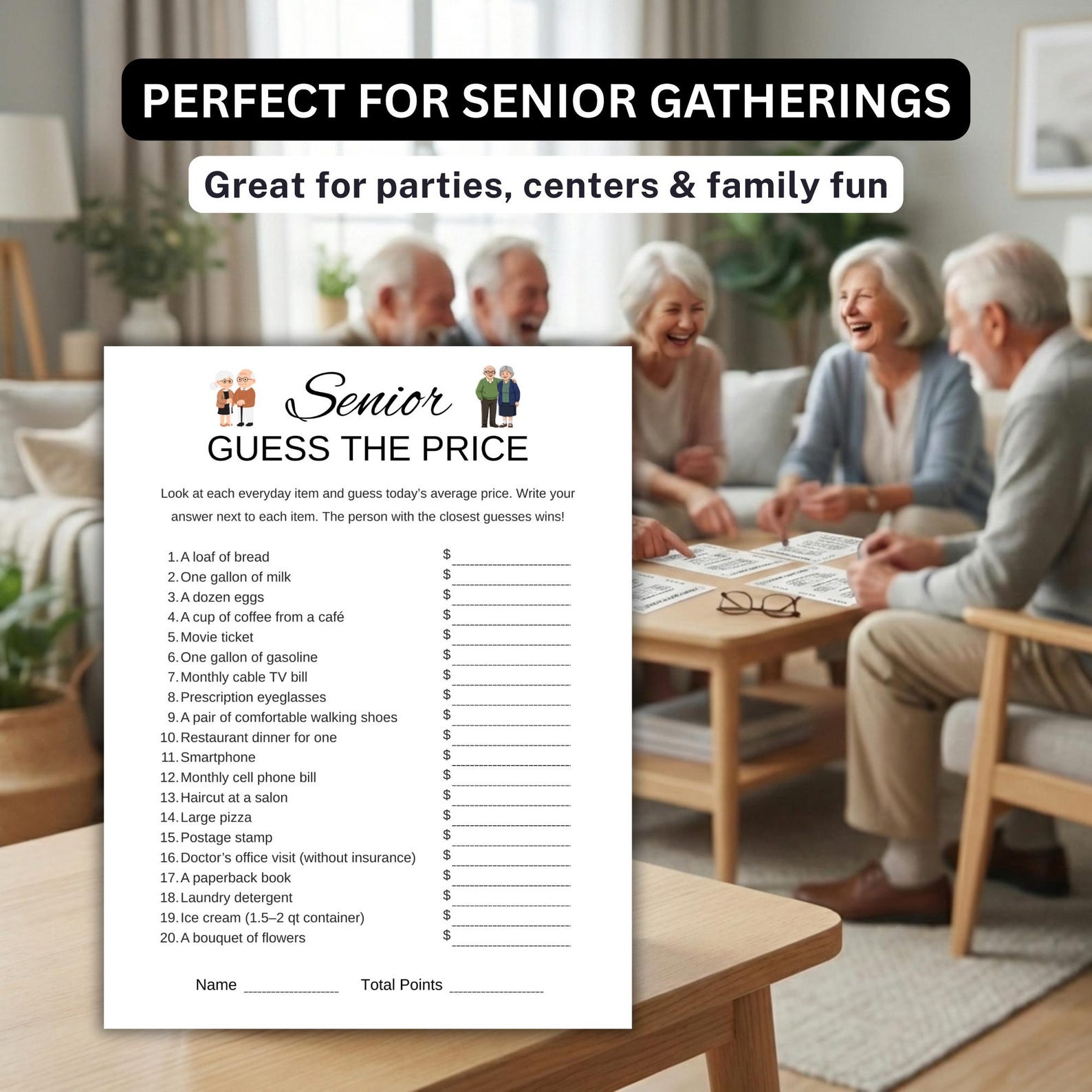 The Price is Right Senior Games – Fun Retirement Games, Office Party ...