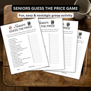 The Price is Right Senior Games – Fun Retirement Games, Office Party ...