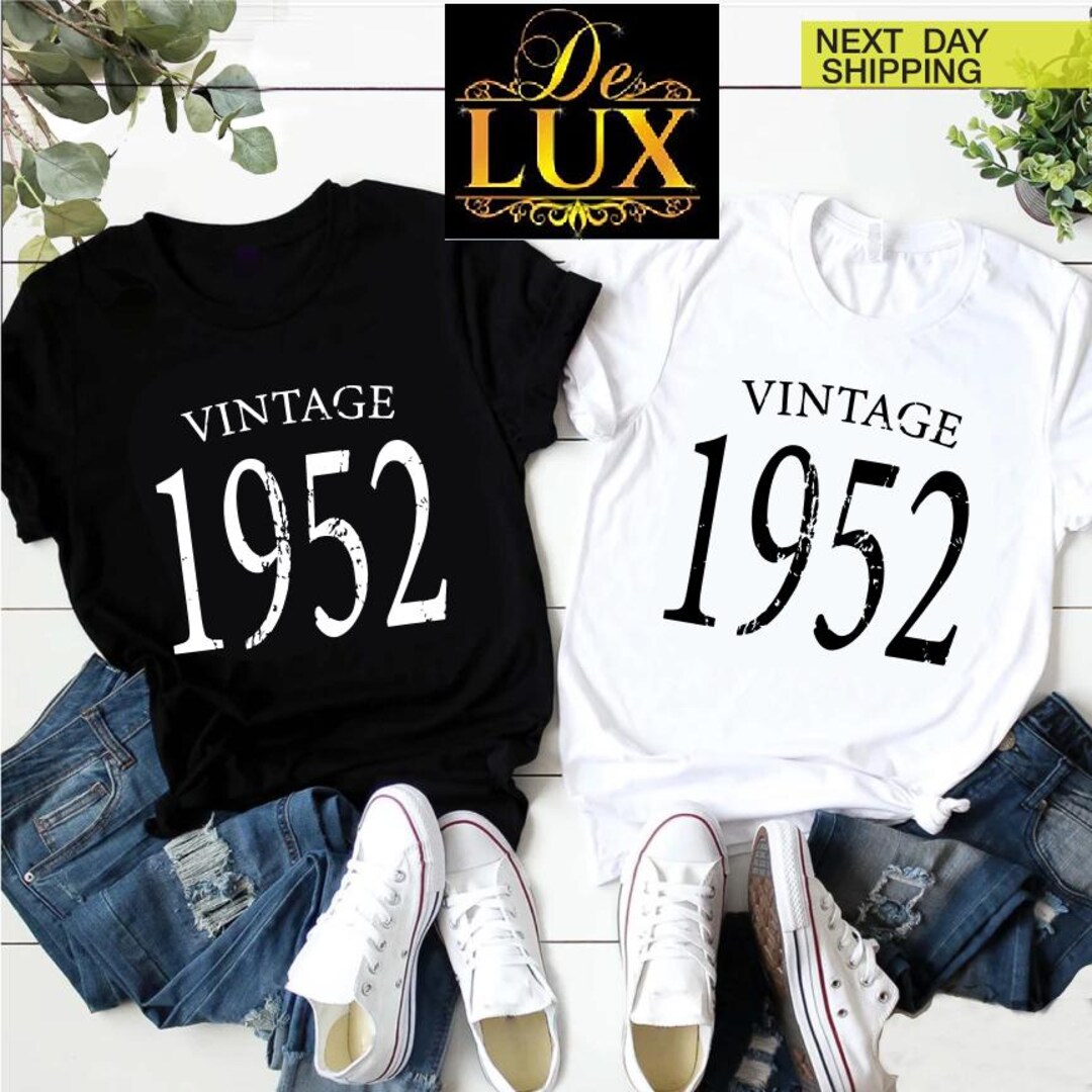 Vintage 1952, 74th Birthday Shirt, Custom Birthday Gift for Grandpa - Etsy