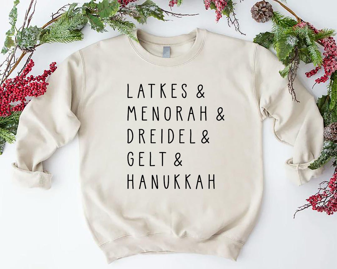 Hanukkah Sweatshirt, Hanukkah Gift, Jewish Shirt, Jewish Holiday ...