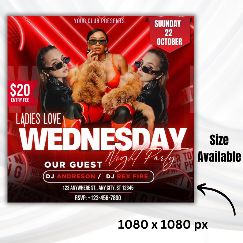Editable Flyer Template, Wine Down Wednesdays, Luxury Wine Flyer, Club ...