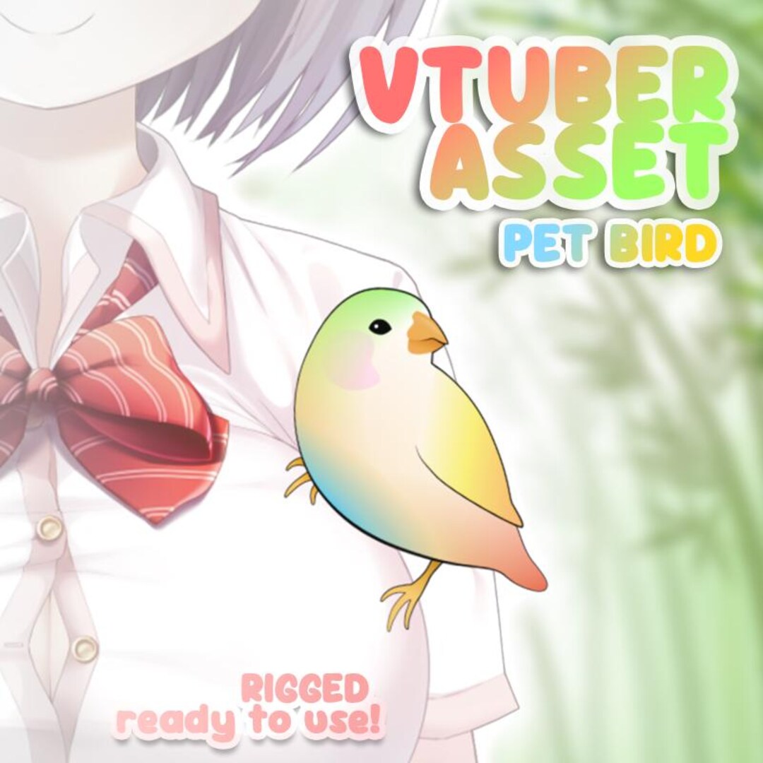 Vtuber Asset Bird Pet - Parrot Finch Animated Rigged Twitch Live2d ...