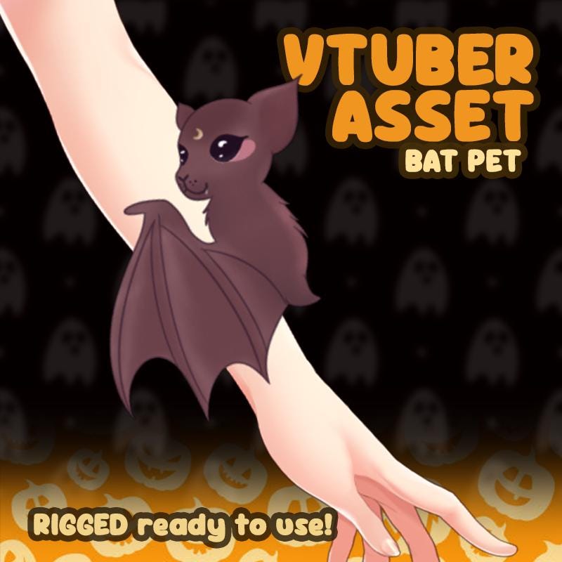 Bat Pet for Streaming - Etsy