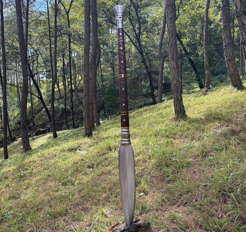 Handmade Viking Spear Sword | High Carbon Steel Norse Blade With ...