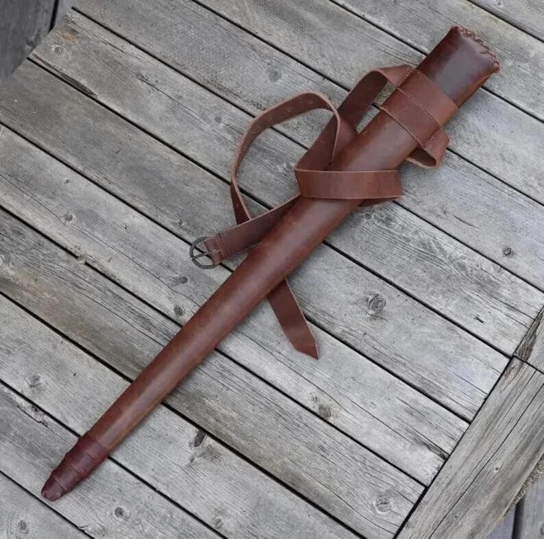 Hand-forged Carbon Steel Sword – 36" Rosewood Handle Collectible ...