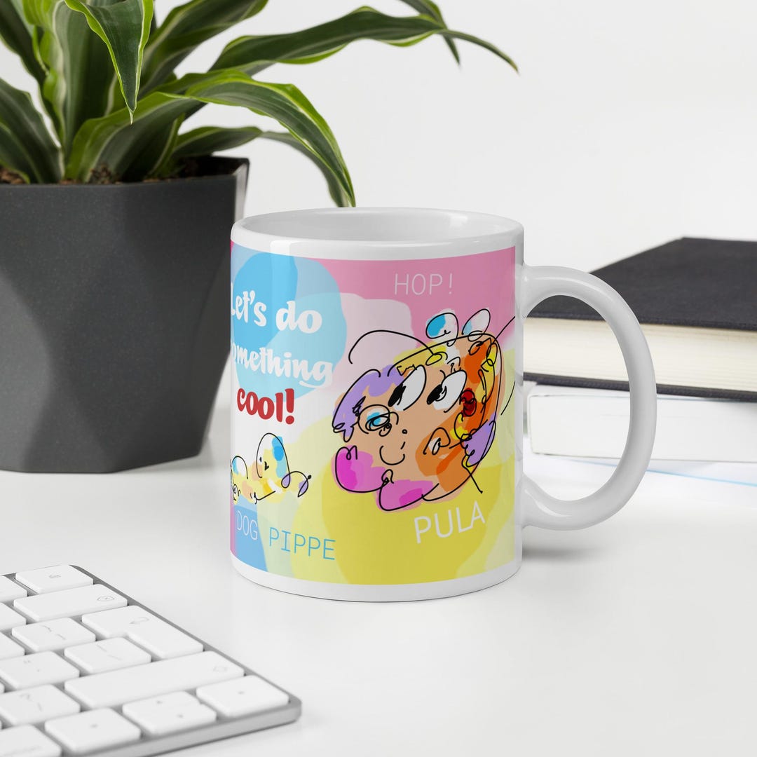 Let’s Do Something Fun – Kids Art Mug | Playful Character Cup - Etsy