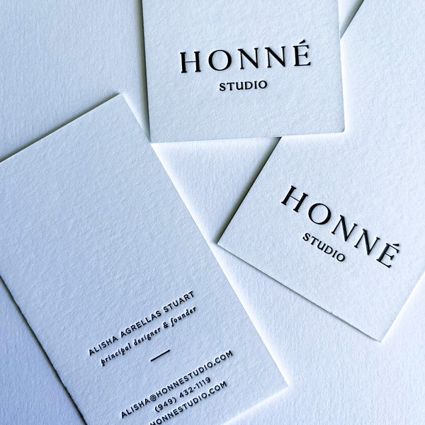 Letterpress Business Cards - Etsy