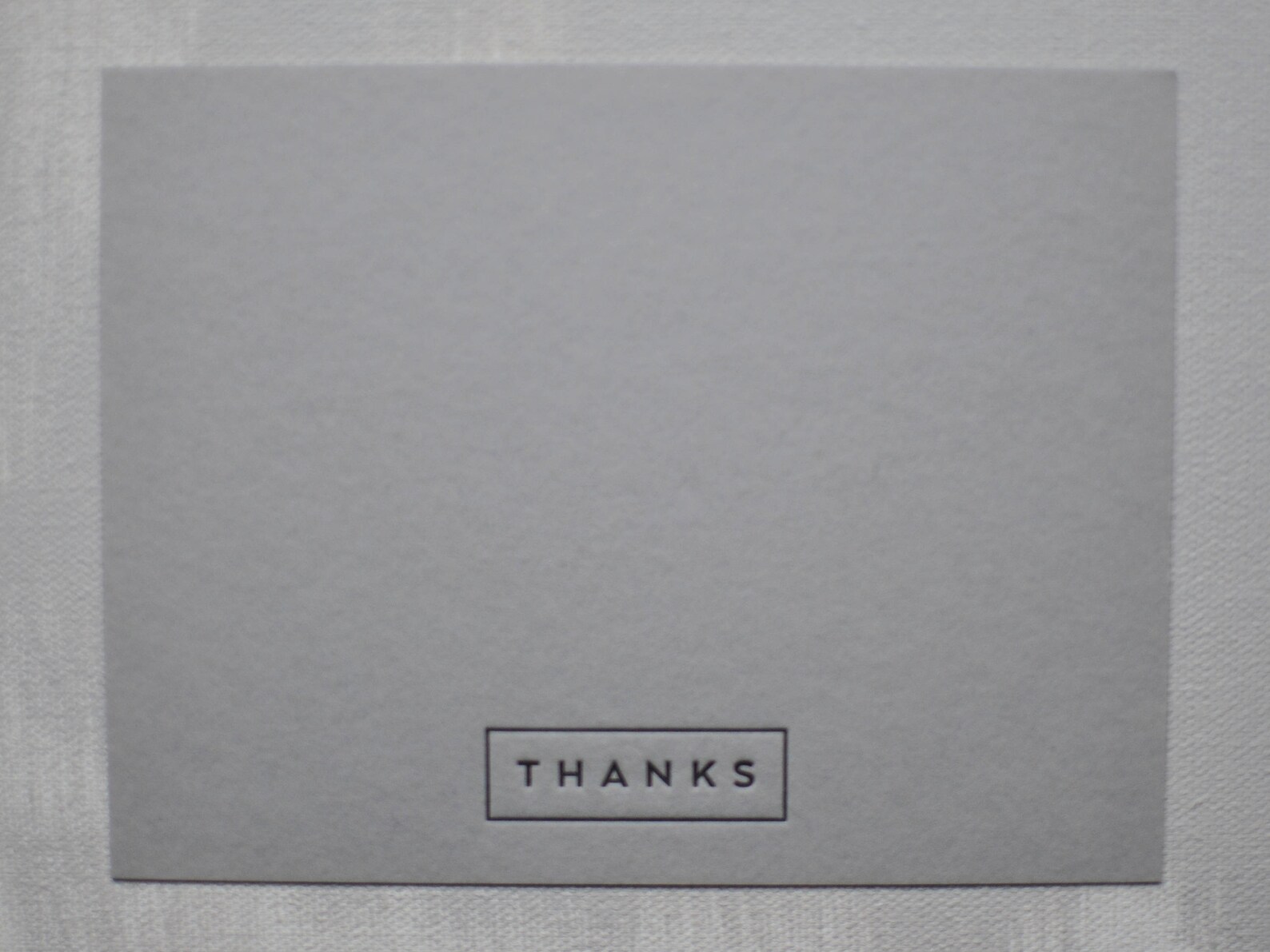 Modern Thanks Grey Cards - Etsy