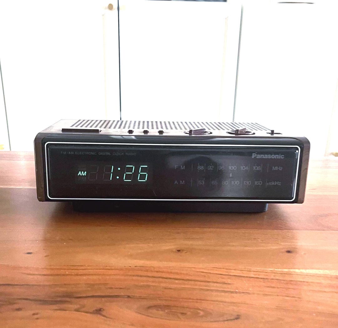 Vintage Panasonic (VFD) Clock Radio Model RC-6110- Alarm Not Working - Etsy