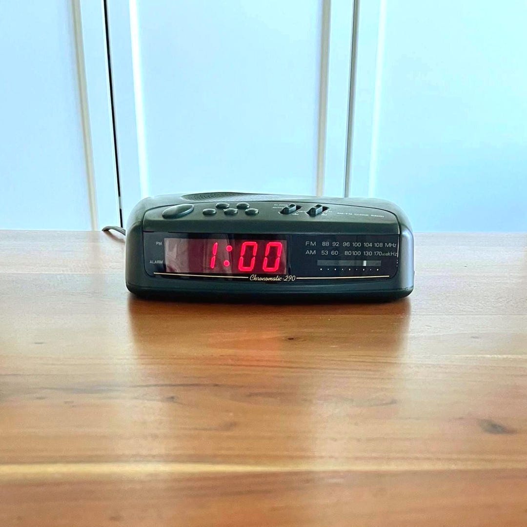 Vintage Radio Shack Chronomatic Clock Radio, Forest Green-model-290 - Etsy
