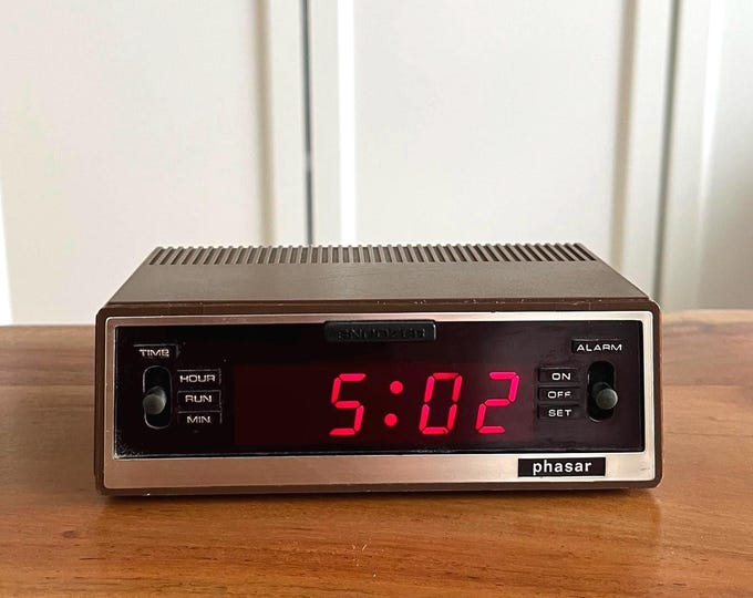 Rare Vintage Phasar Digital Alarm Clock-1980’s - Etsy