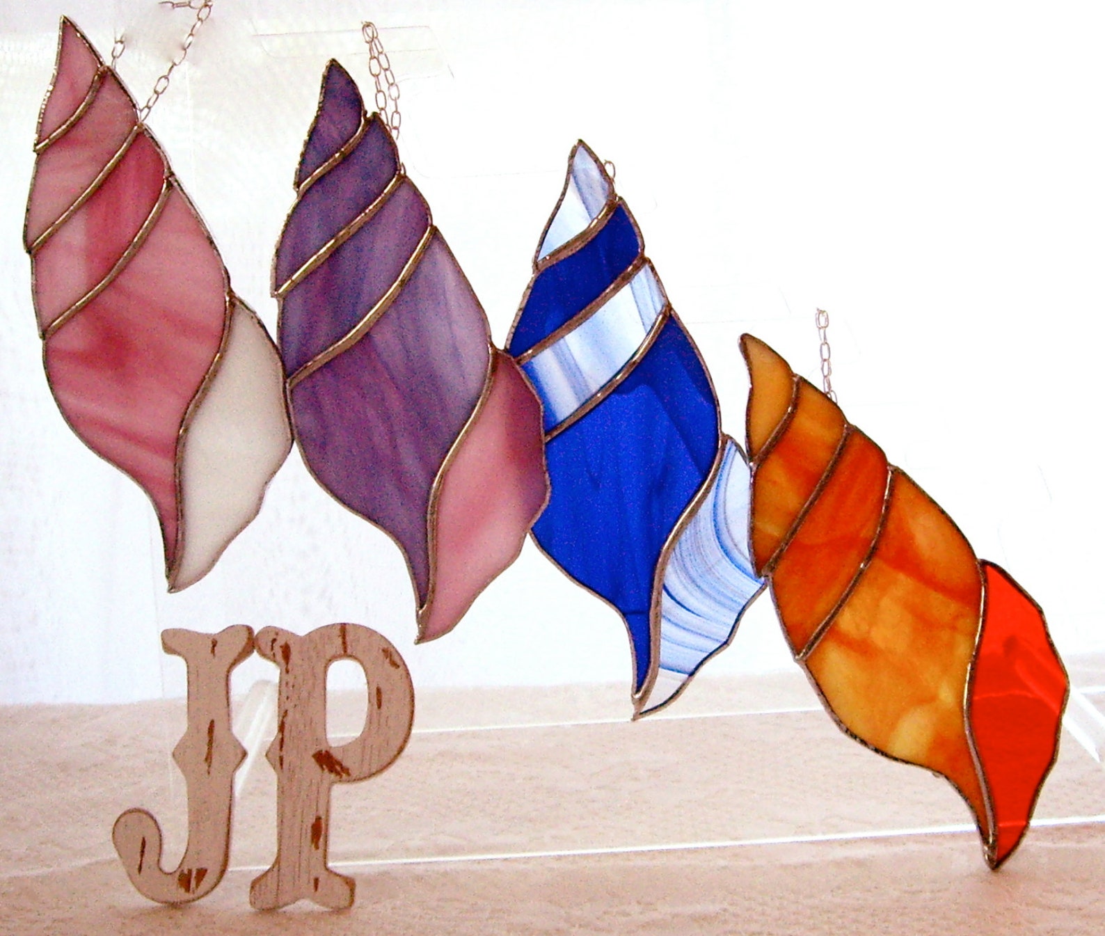 Sea Shells by the Sea Stained Glass Suncatcher | Etsy