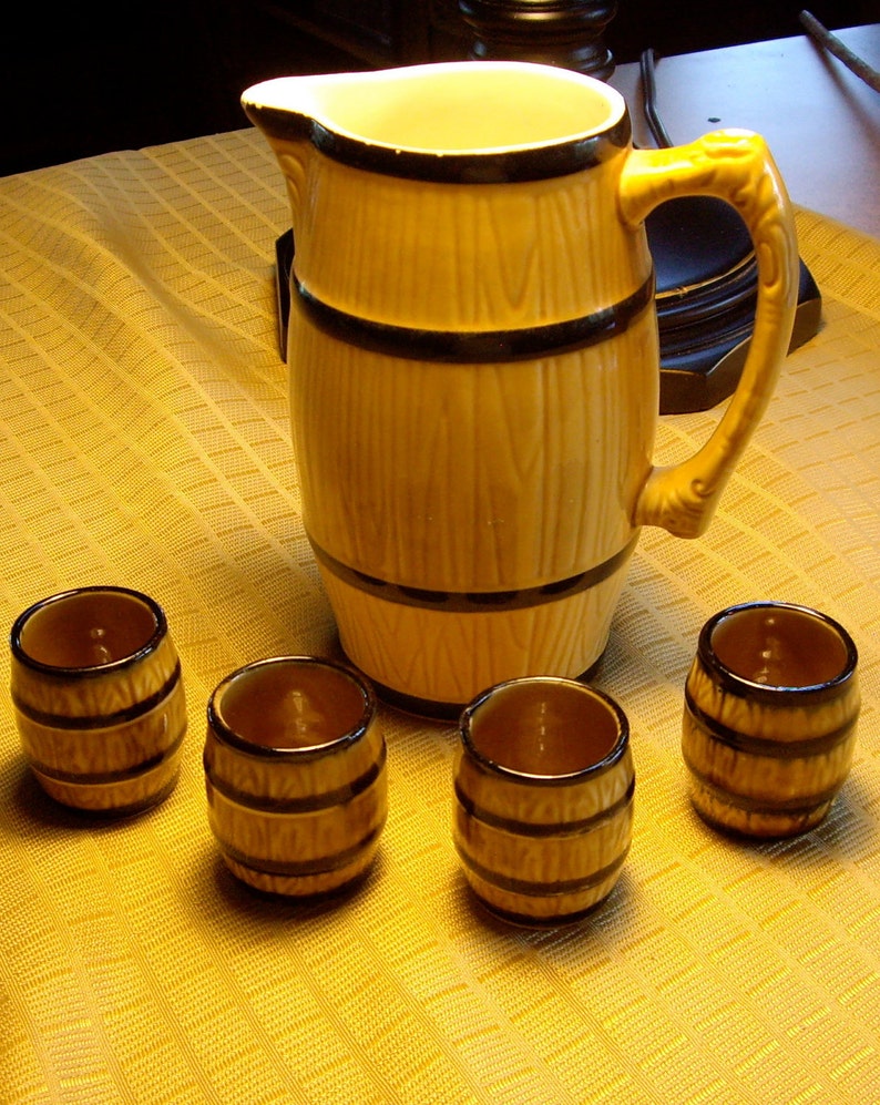 Vintage Western Germany Beer Pitcher Barware 1956 - Etsy