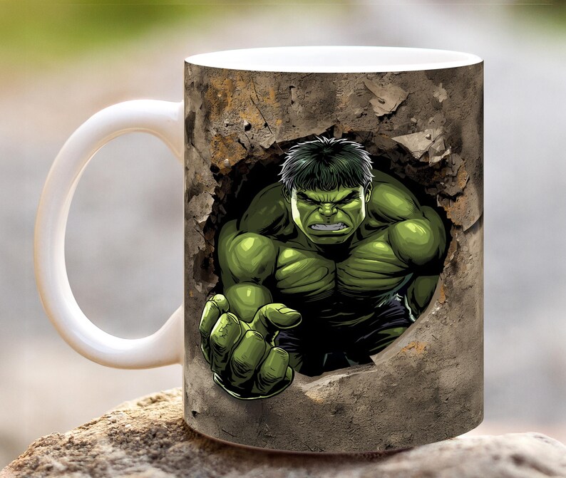 3D Super Hero Mug Wrap Design: Digital Download for 11oz Mugs - Etsy