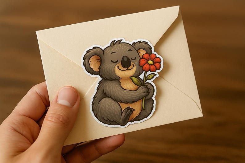 KIU LIFE – Stickervel cosy koala | 14 schattige afdrukbare stickers ...