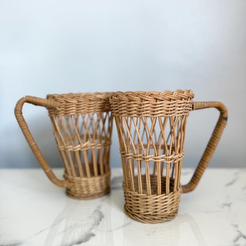 Rattan Tumbler Holder - Etsy