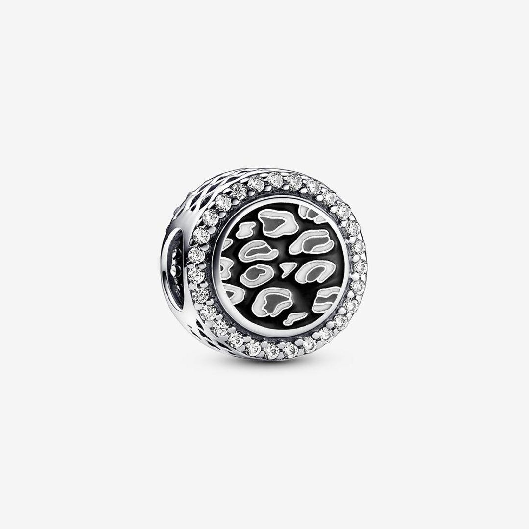 Ale S925 Silver Pandora Black Leopard Print String - Etsy